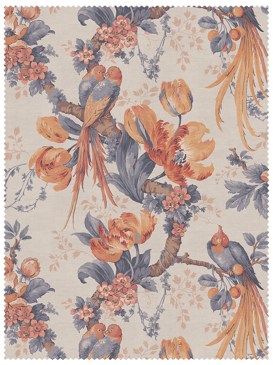 Lovebirds Recycled Velvet Fabric | Shipping US – Gustavian