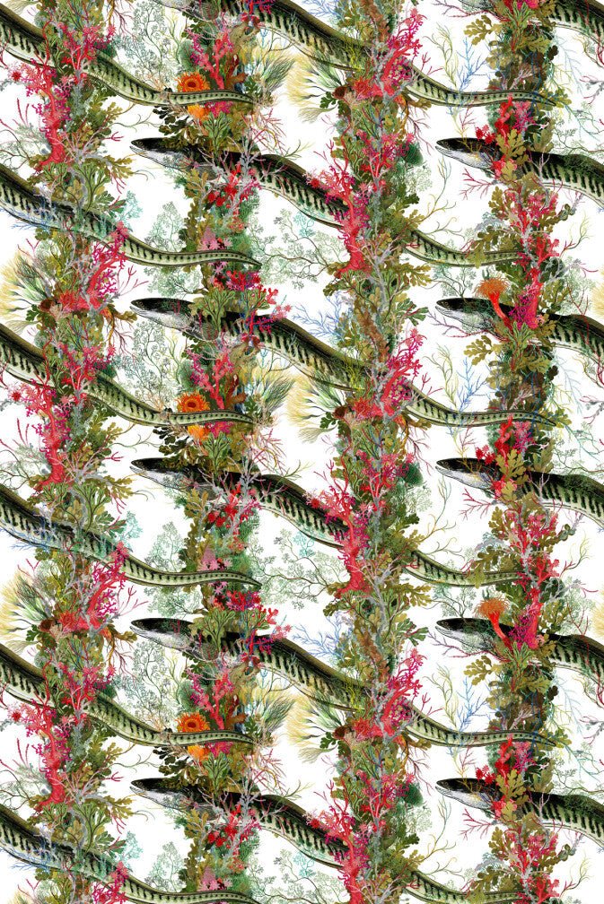 Eel Colonnade Fabric | Shipping US – Gustavian