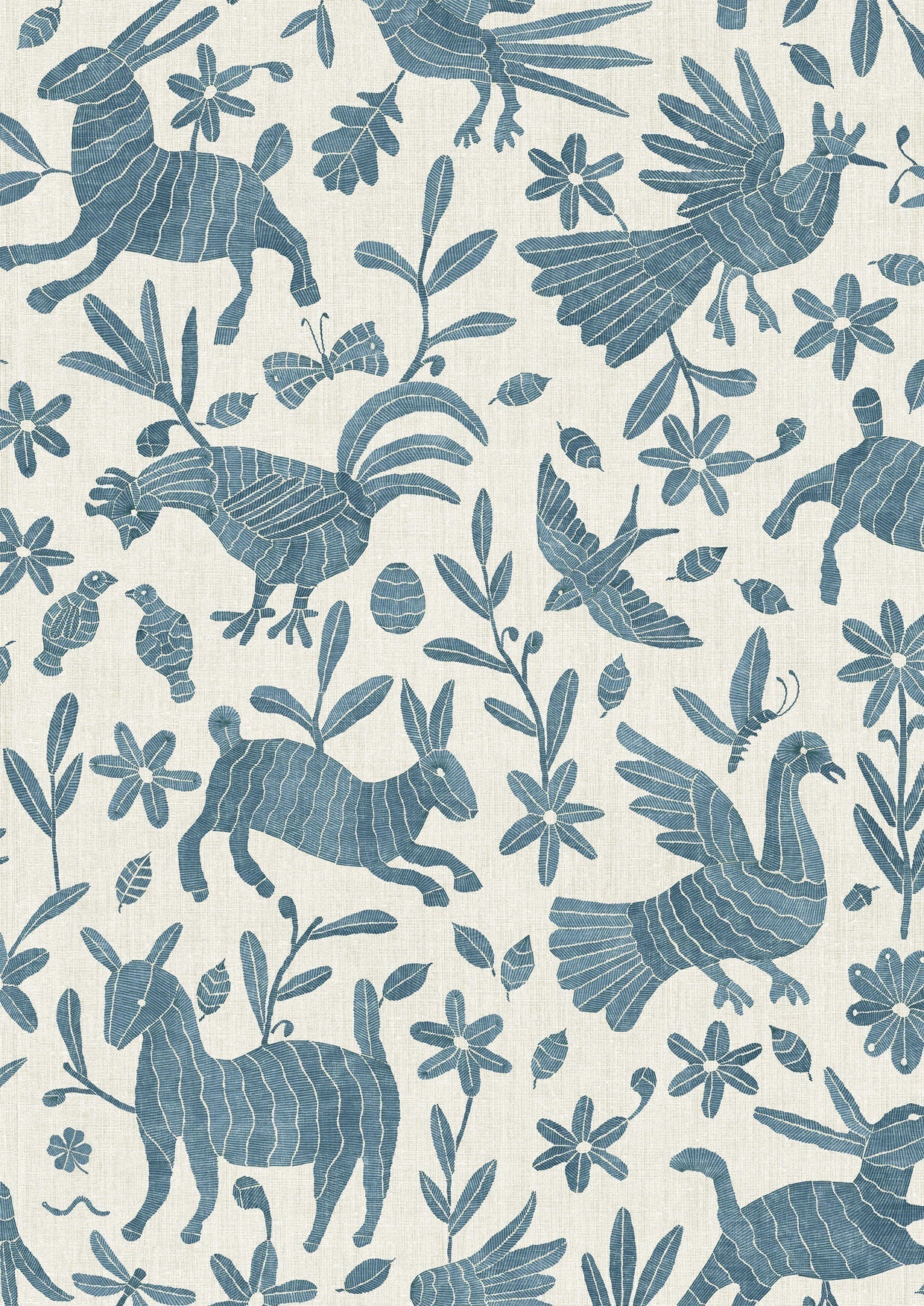 Lewis & Wood: Otomi Wallpaper – Gustavian
